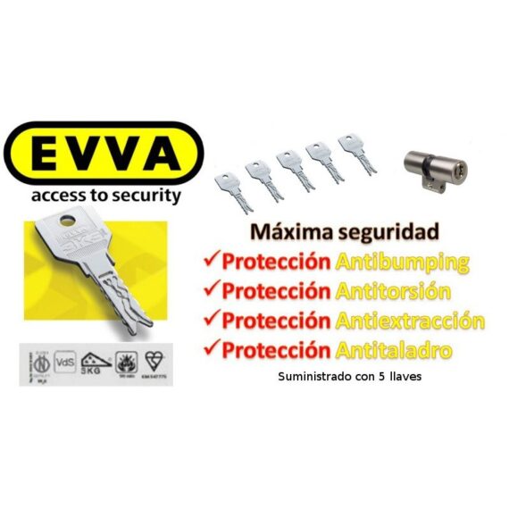Bombillos de seguridad Evva ICS y 4KS - Cerrajería Gaudí.